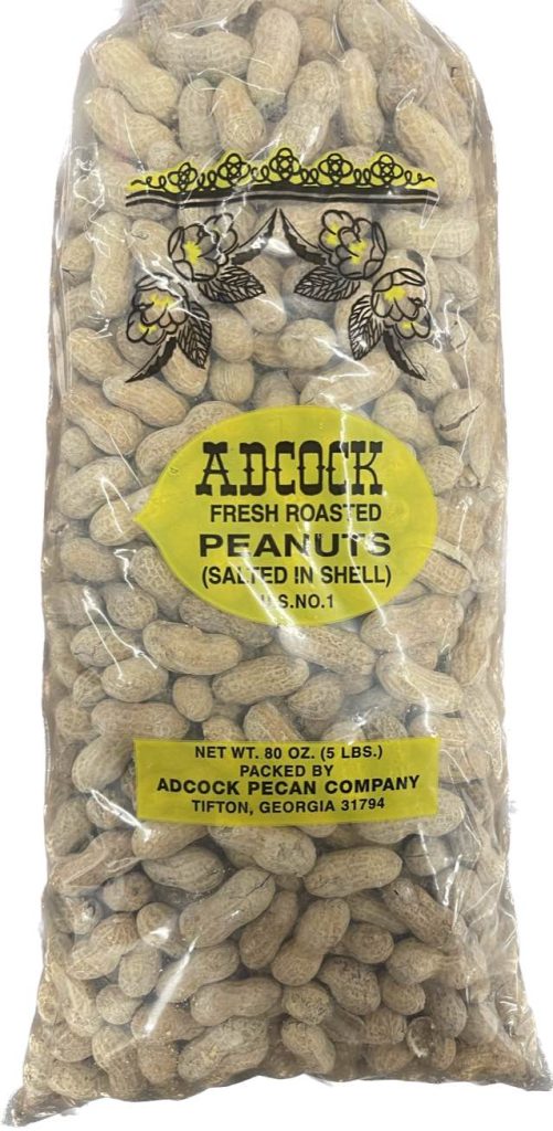 Fresh Roasted & Salted Peanuts in the Shell 5lbs | Adcock Pecans
